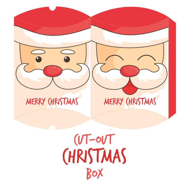 Free Printable Christmas Box Templates – Printable Templates Free