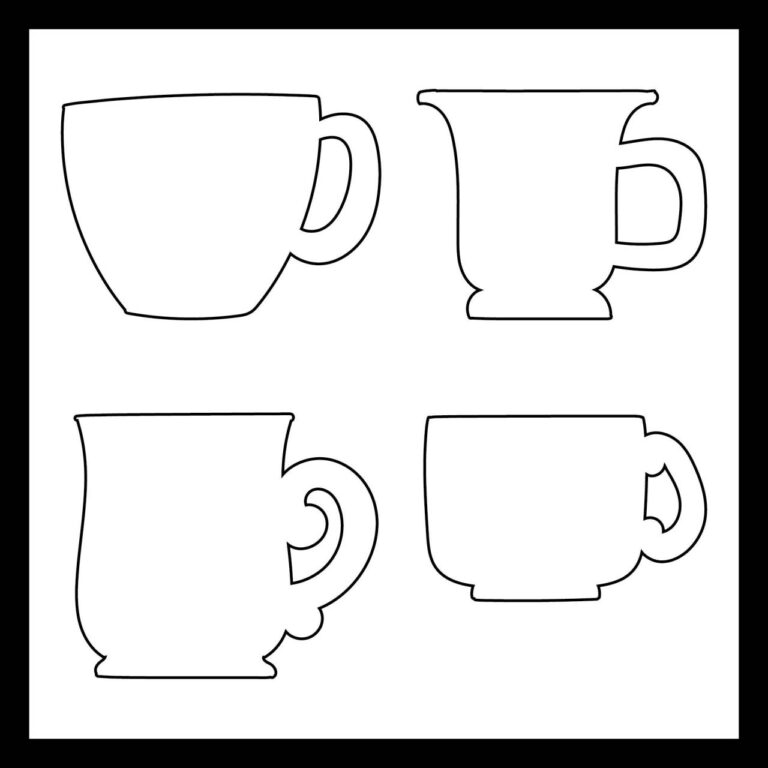 Free Printable Tea Cup Templates – Printable Templates Free