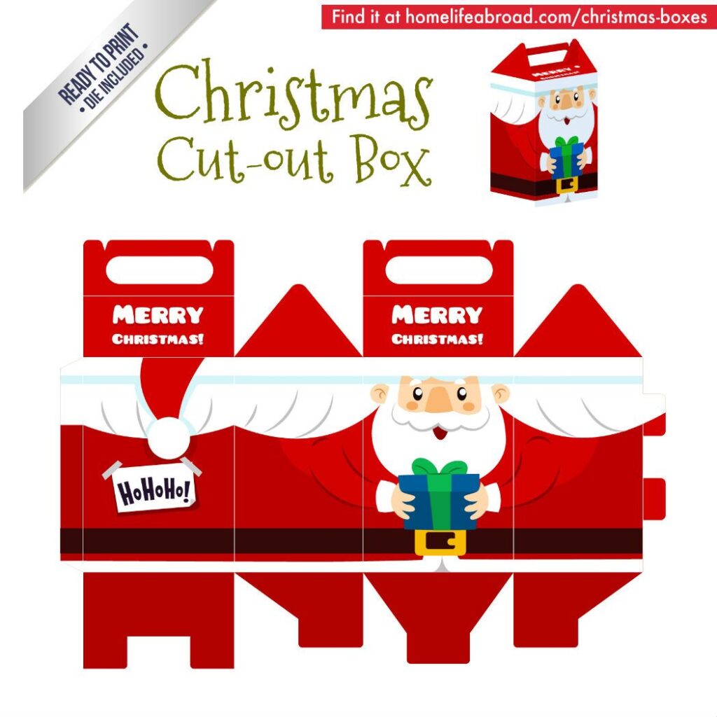 Free Printable Christmas Box Templates – Printable Templates Free