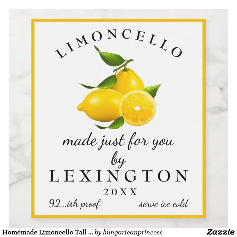 Free Printable Limoncello Labels Template - Printable Templates Free