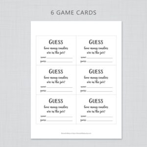 Guess How Many Printable Template Free Pdf – Printable Templates Free