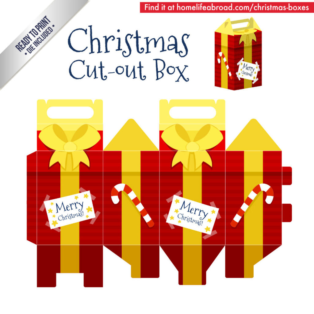 Free Printable Christmas Box Templates – Printable Templates Free