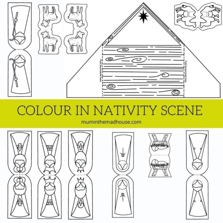 Free Printable Nativity Scene Templates – Printable Templates Free