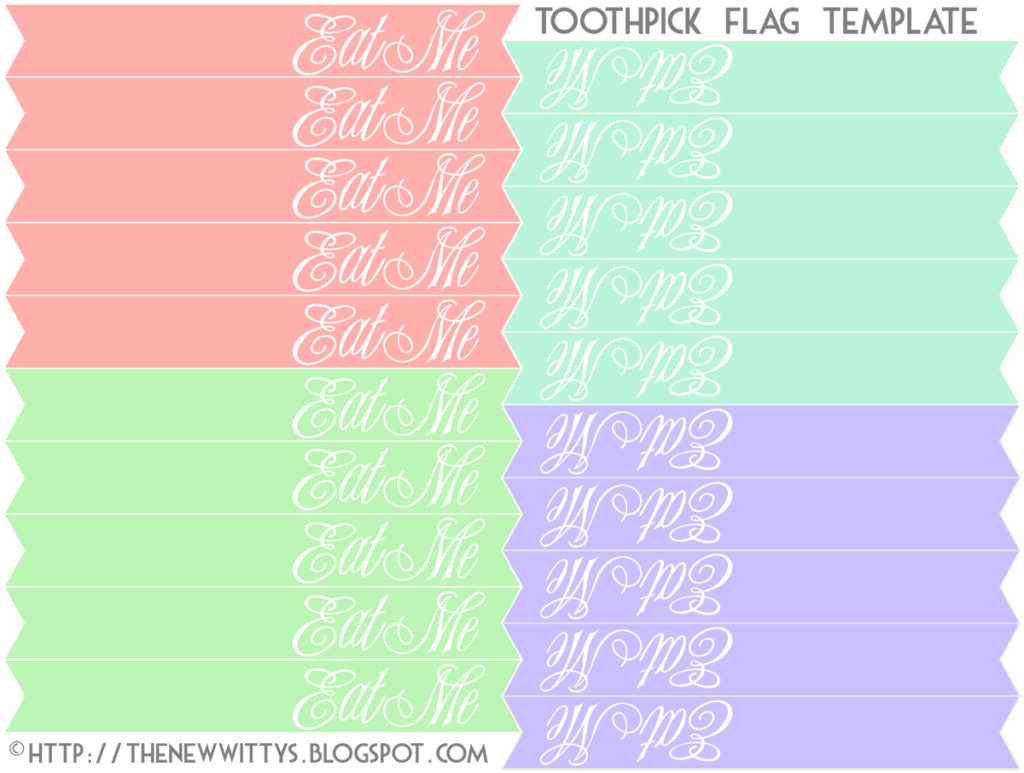 Free Printable Toothpick Flag Template – Printable Templates Free