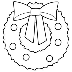 Free Printable Christmas Wreath Template - Printable Templates Free
