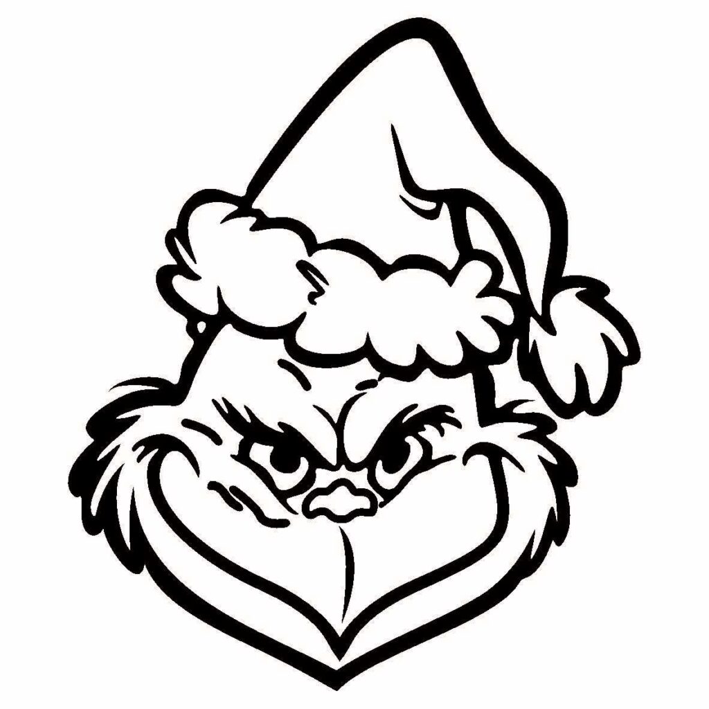 Free Printable Grinch Mask Template - Printable Templates Free