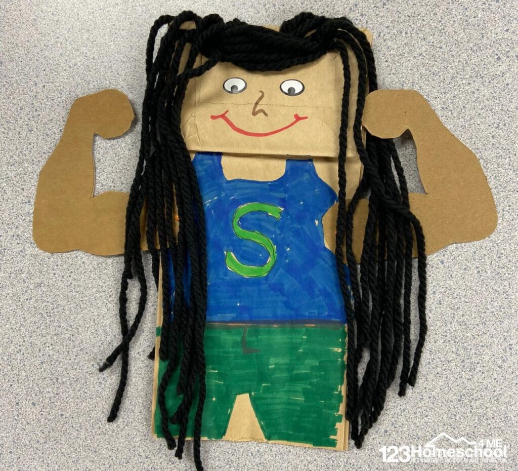 Free Printable Samson Craft Template – Printable Templates Free