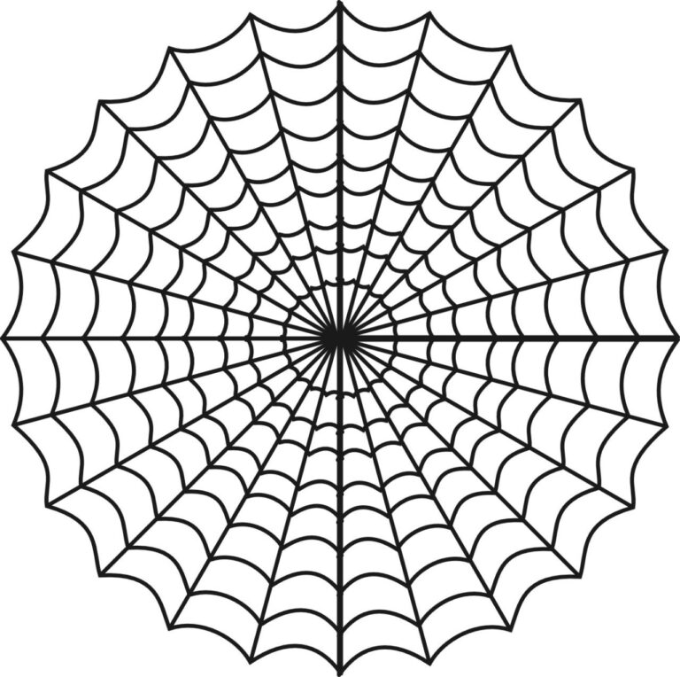 Free Printable Spider Web Template - Printable Templates Free