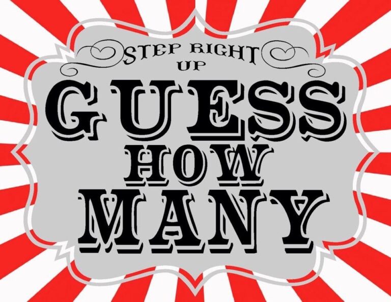 Guess How Many Printable Template Free Pdf – Printable Templates Free