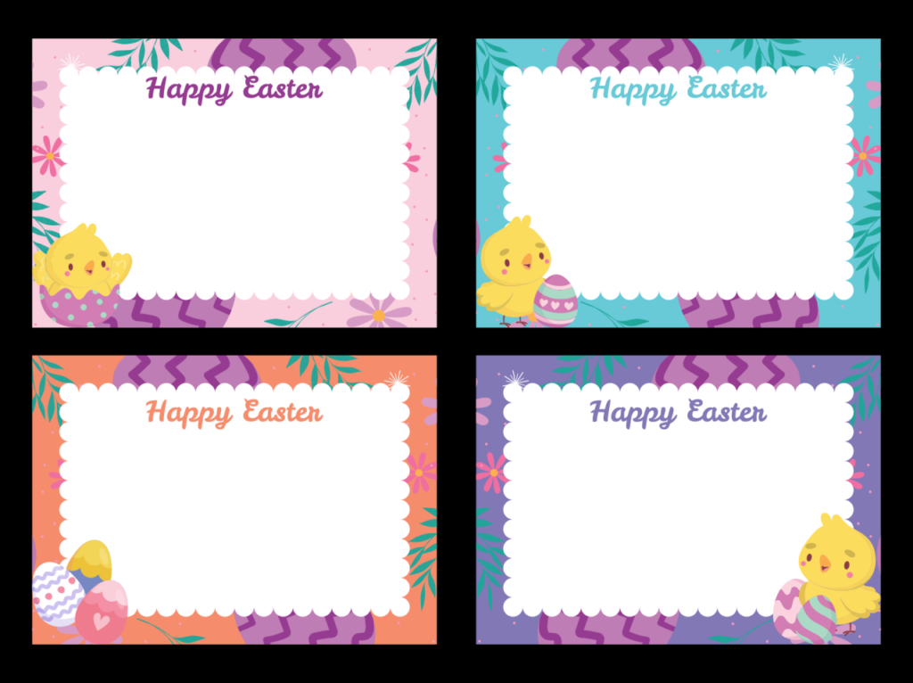 Printable Easter Name Tags Template – Printable Templates Free