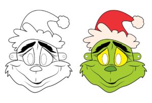 Free Printable Grinch Face Template - Printable Templates Free
