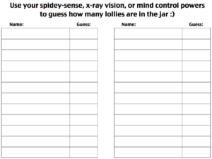 Guess How Many Printable Template Free Pdf – Printable Templates Free