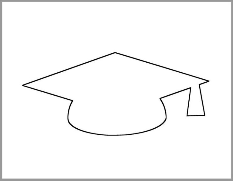 Free Printable Graduation Hat Template - Printable Templates Free