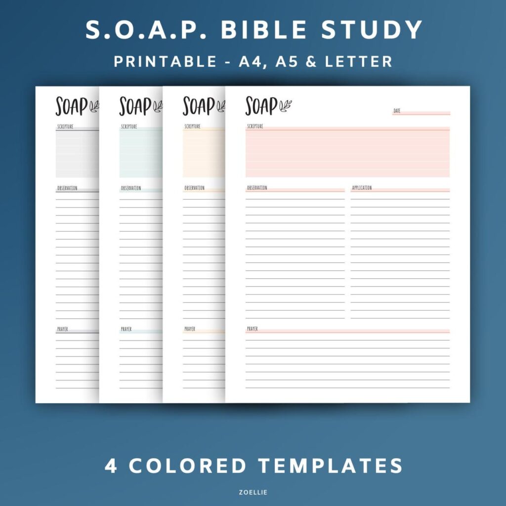 Printable Bible Study Journal Template - Printable Templates Free