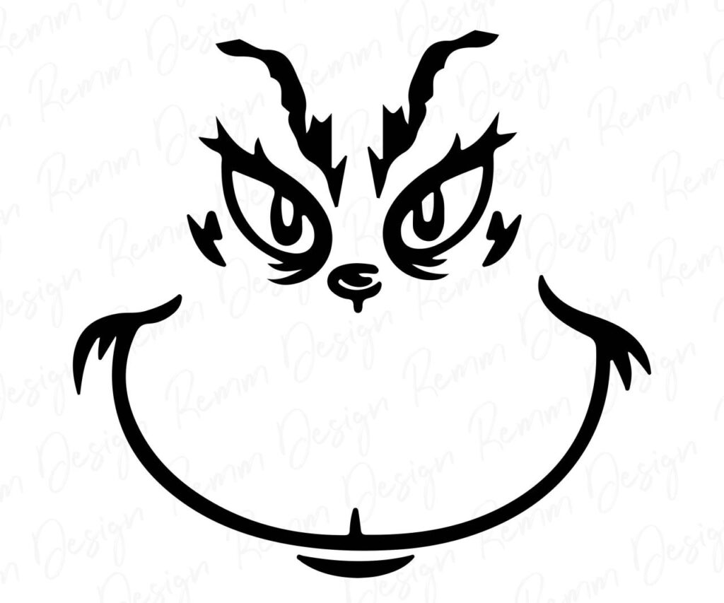 Free Printable Grinch Face Template - Printable Templates Free