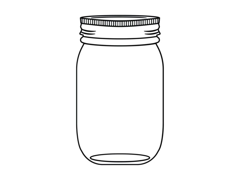 Free Printable Mason Jar Template - Printable Templates Free