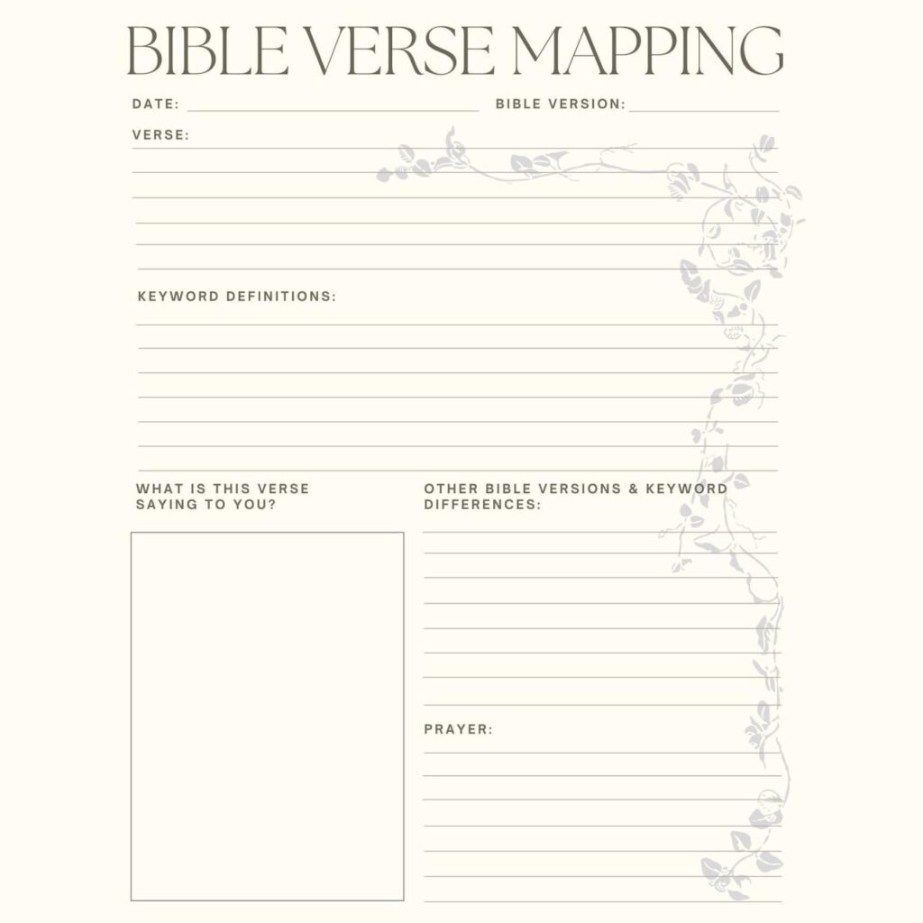 Free Printable Bible Study Templates – Printable Templates Free