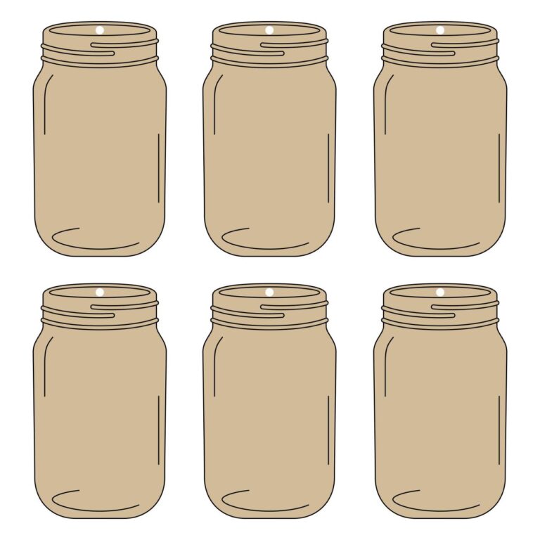 Free Printable Mason Jar Template - Printable Templates Free