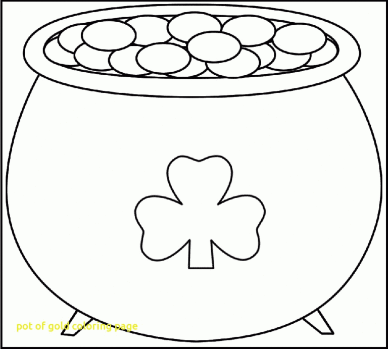 Printable Pot Of Gold Template – Printable Templates Free
