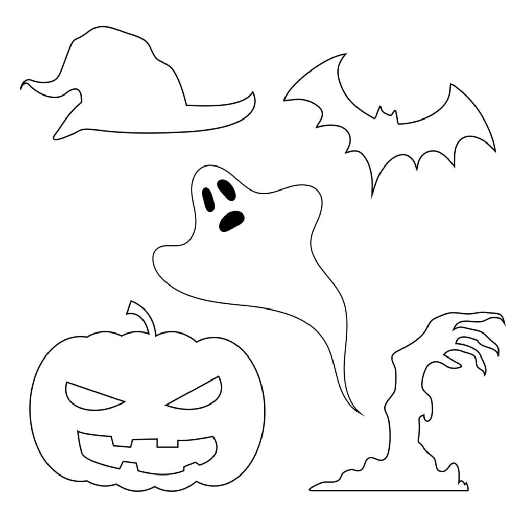 Cut Out Printable Halloween Templates – Printable Templates Free
