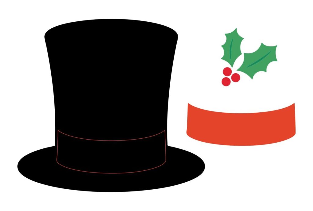 Snowman Top Hat Template Printable - Printable Templates Free
