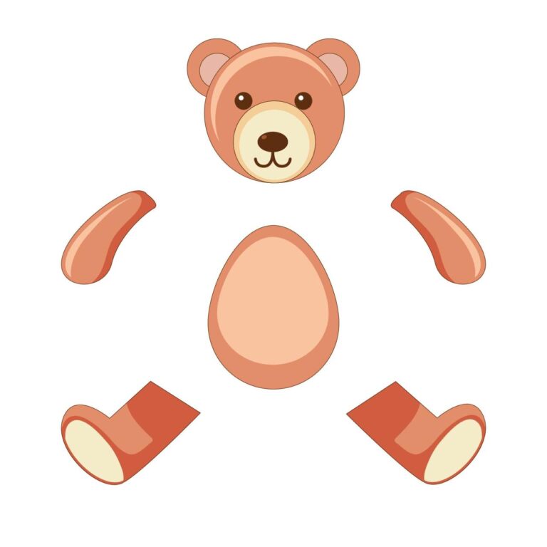 Free Printable Teddy Bear Template – Printable Templates Free