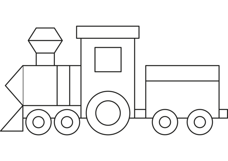 Free Printable Paper Train Cut Out Template - Printable Templates Free